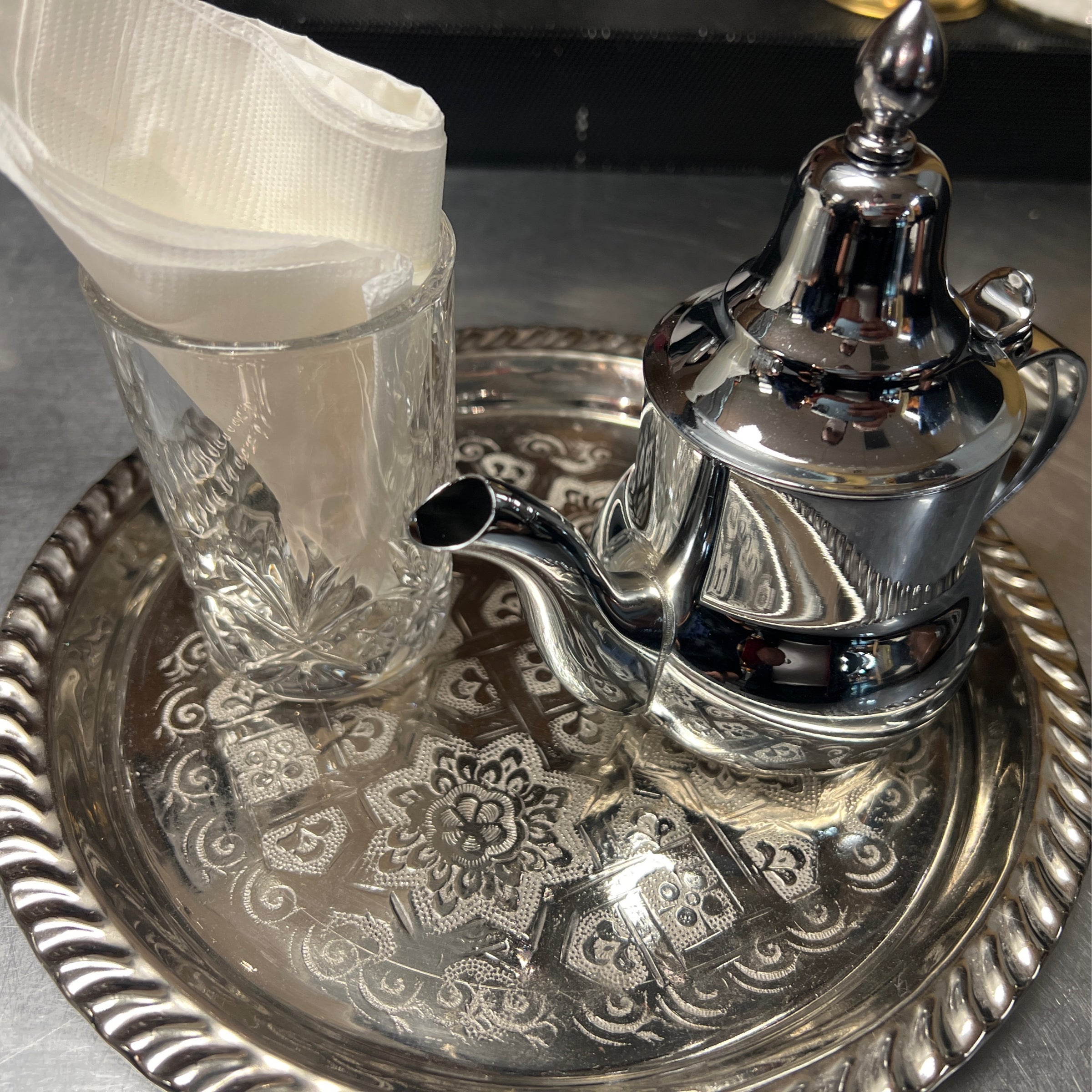 Moroccan Silver Tea Set